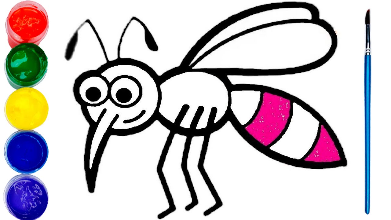 How to draw a fly for children Cómo dibujar una mosca para niños ...