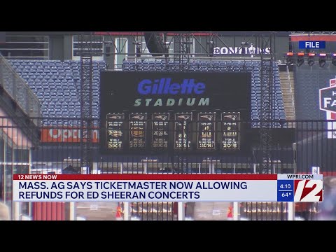 Generalstaatsanwältin von Massachusetts: Ticketmaster erstattet jetzt Tickets für Ed-Sheeran-Konz...