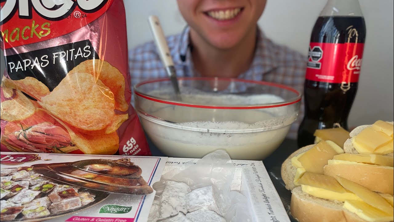 ASMR Mukbang Chips Coca Cola - YouTube