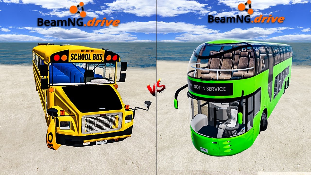 BEAMNG DRIVE NORMAL BUS VS BEAMNG DRIVE LONDON BUS - WHICH IS BEST ...