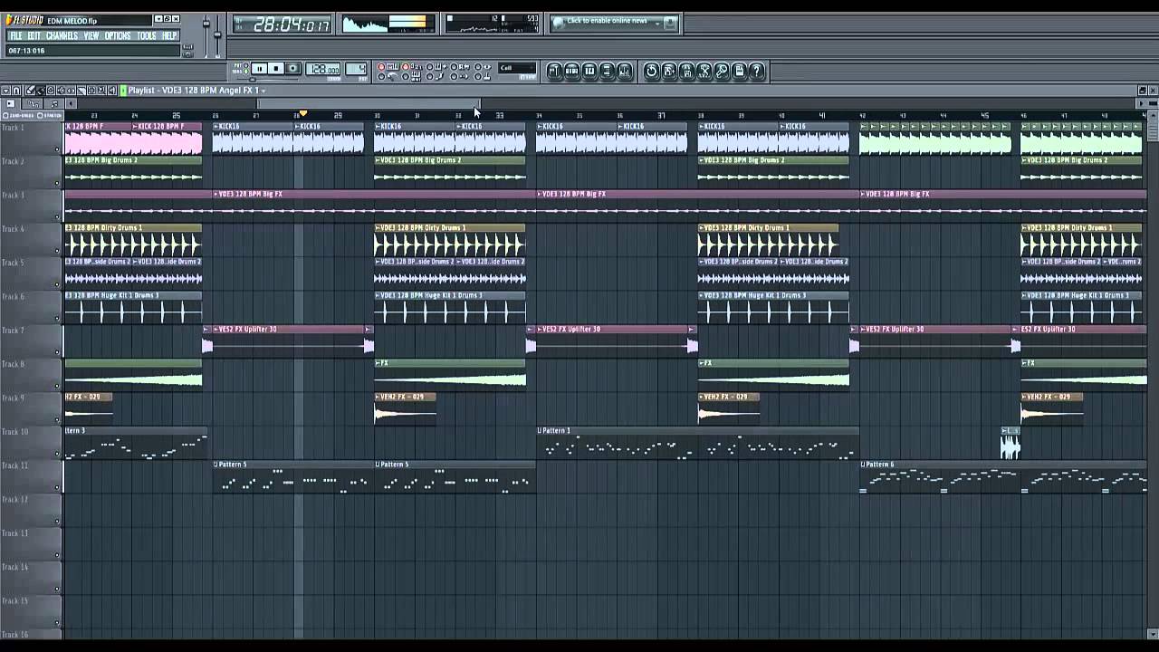 FL Studio 11 2015 Tutorial - 13 Inedit Drop Melody EDM (FLP) - YouTube