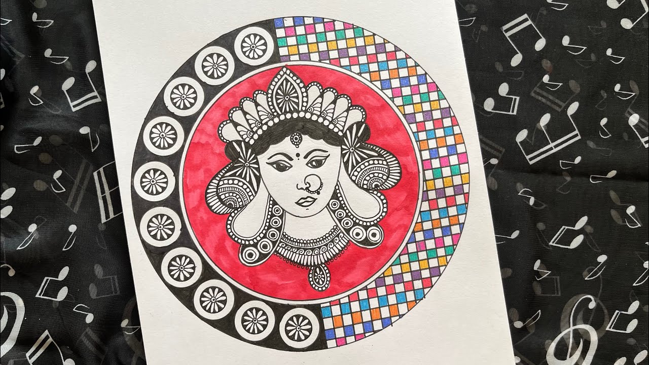 Maa Durga Mandala Art || How to Draw a Mandala || Happy Navratri ...