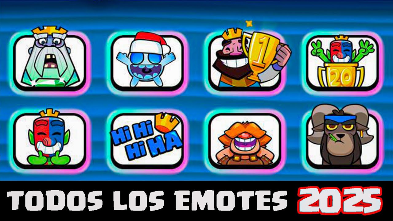 ¡Todos los Emotes de Clash Royale en 2025! 🔥 - YouTube
