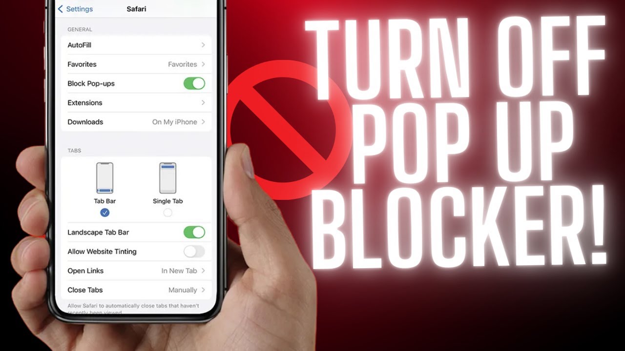 How To Turn Off Pop Up Blocker On iPhone iOS 18 - YouTube