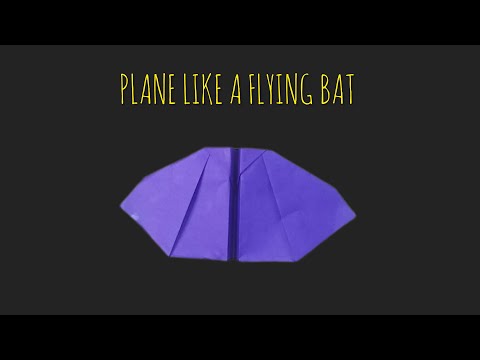 best flying plane like bat, how to make paper bat plane#papercraft # ...