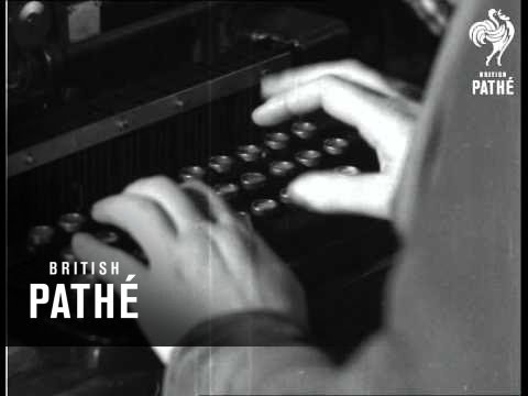 Teleprinter (1932) - YouTube