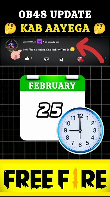 OB48 UPDATE 2025 l OB48 Update confirm date and time #freefire # ...
