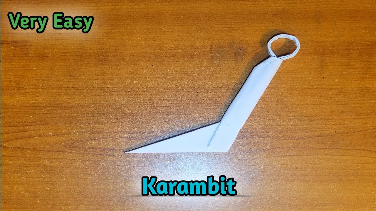 How To Make Karambit Knife With Paper | Origami Karambit | Paper Knife ...