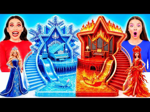Harika Bir Bebek Evi İnşa Ediyoruz Sıcak mı Soğuk mu Yarışması | Yaratıcı Dekorasyon Tüyoları