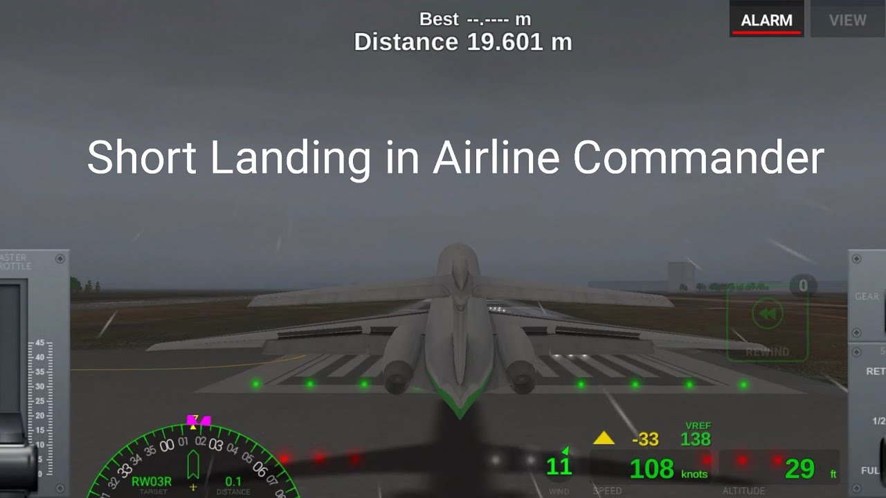 Short Landing in Airline Commander Android iOS Gameplay - YouTube