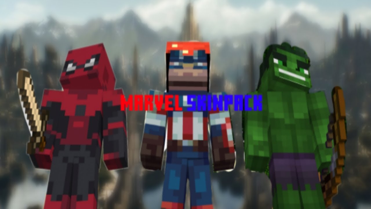 Marvel Skin Pack For Minecraft PE - YouTube