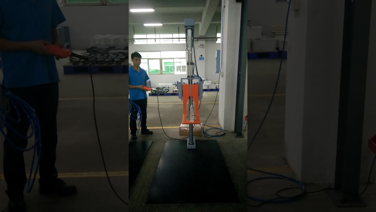 Drop Test Equipment for plastic bottles - YouTube