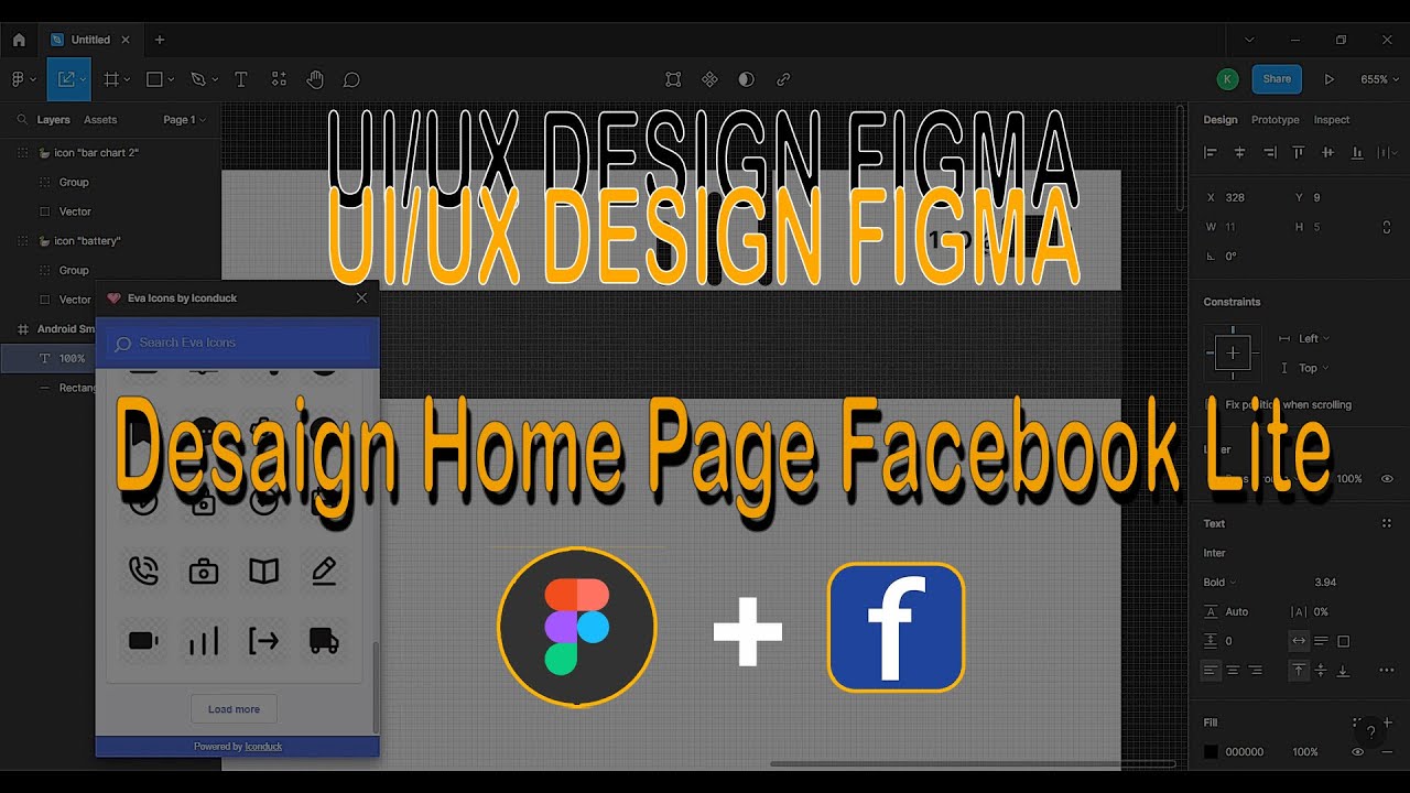 Desain Home page Facebook Lite #figma #msihbelajar #UI/UX Design - YouTube