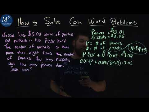 How to Solve Coin Word Problems | Minute Math - YouTube