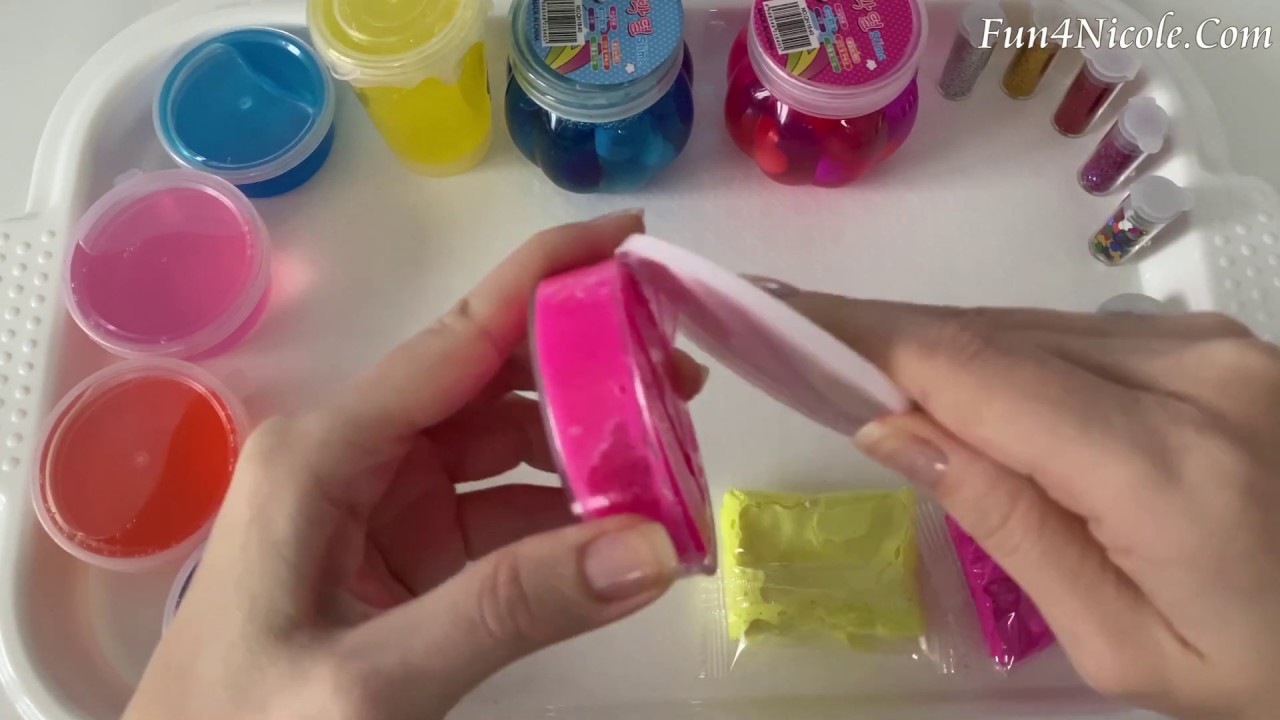 Slime Vlog - Music Mixing Relaxing Slime - YouTube