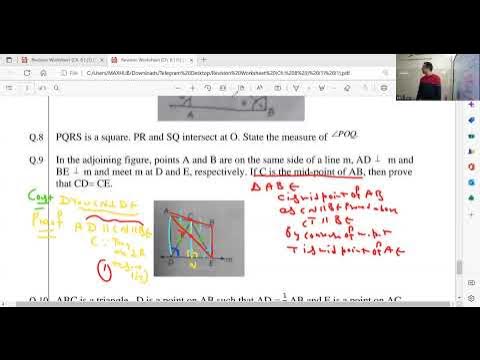 Class 9th very important Quadrilateral Question - YouTube