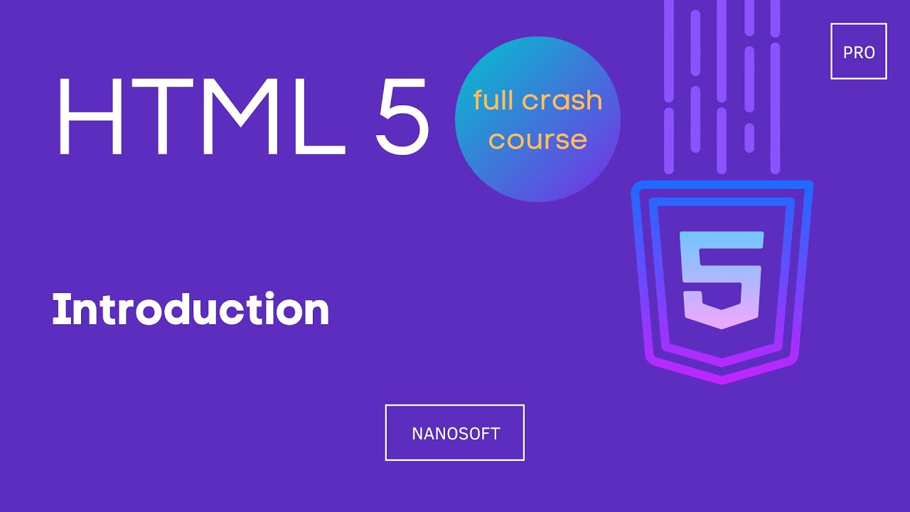 Html5 Introduction About Html Lecture 1 Youtube 4603