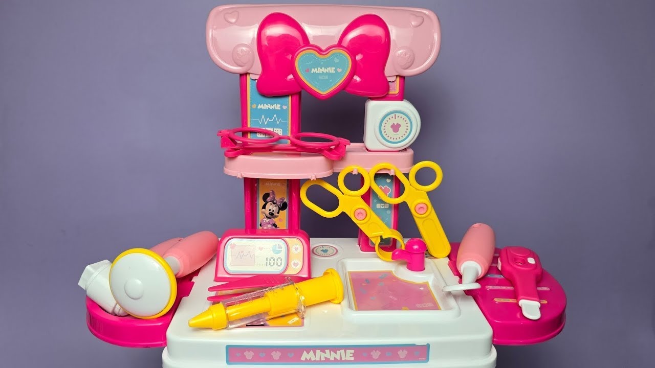 Disney Minnie Mouse Doctor Set Satisfying with Unboxing Toys Collection ...