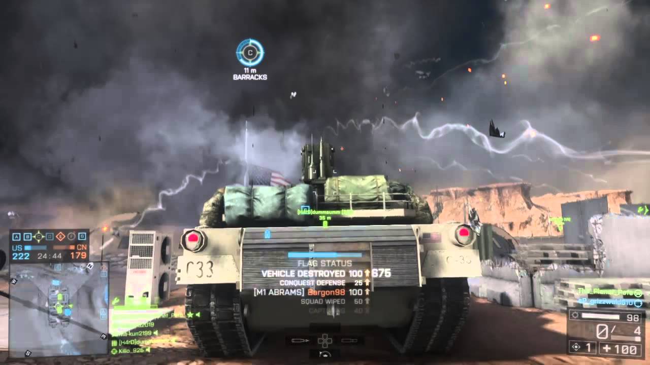 BF4 Tank kills Jet - YouTube