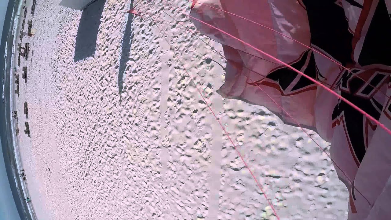 GoPro on a trainer kite - YouTube