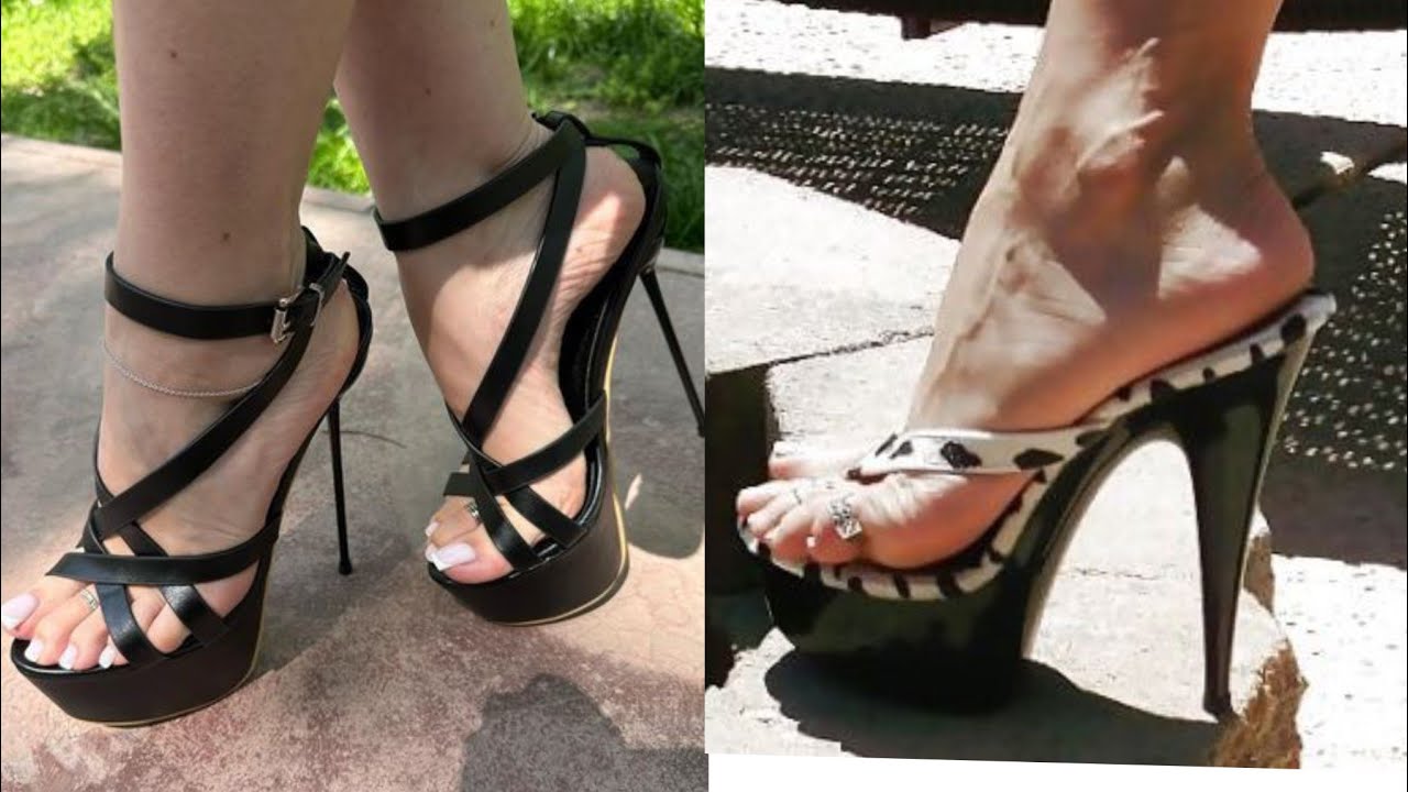 Levishing and stunning 😍 collection of open toe high heel in mules//👠 ...