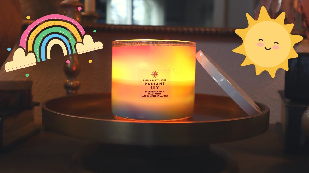Candle Review Bath And Body Works Radiant Sky 🌈 Youtube