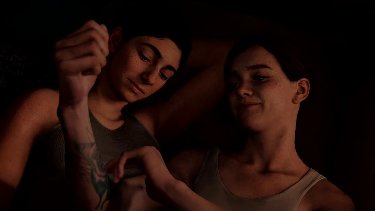 The Last Of Us Part Ii Ellie And Dina Romance Scene Youtube