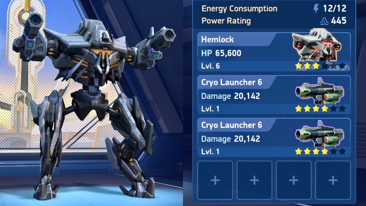 mech arena hemlock cryo launcher 6 | mech arena gameplay | mech arena ...