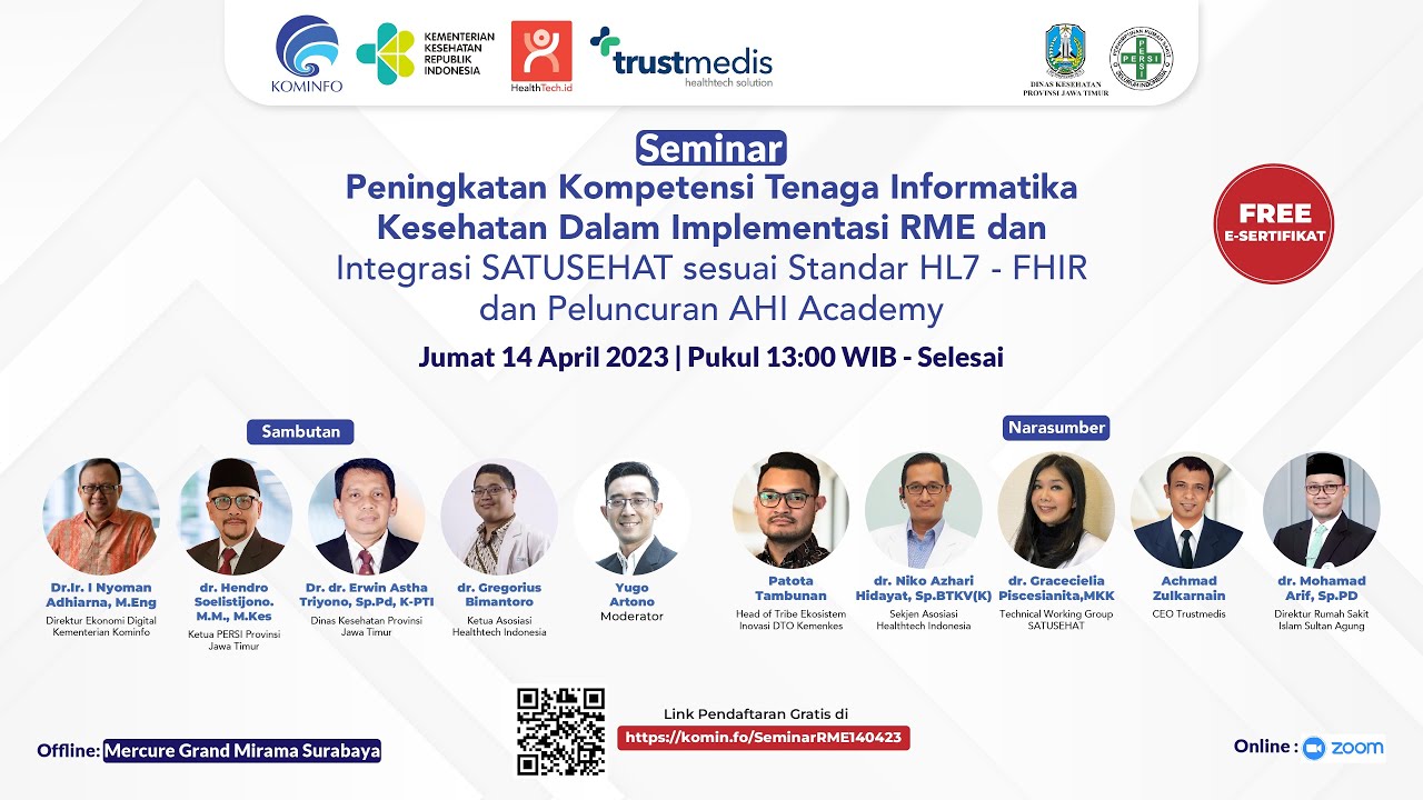 Peluncuran AHI Academy : Peningkatan Kompetensi TI Kesehatan ...