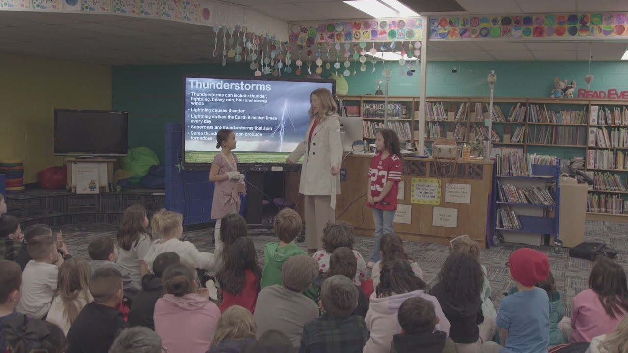KRQE Weather Academy visits Ventana Ranch Elementary - YouTube