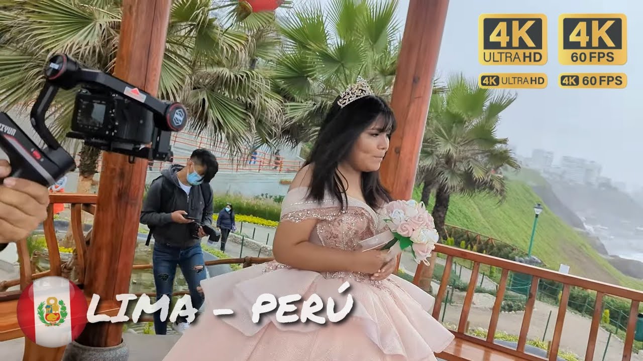 PARQUE CHINO in MIRAFLORES/ Winter July Day / Walk Tour 4K UHD 2022 🇵🇪 ...