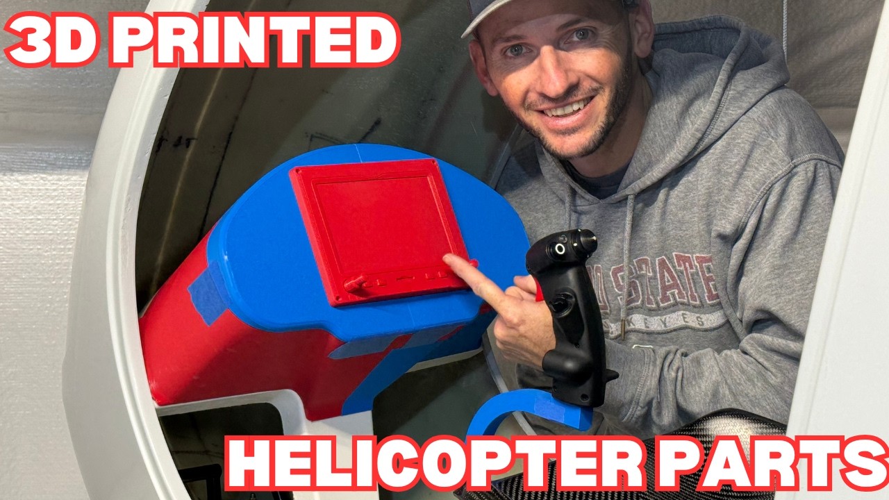 I 3D Printed My Helicopter Flight Controls | Basement Kit Helicopter Ep ...