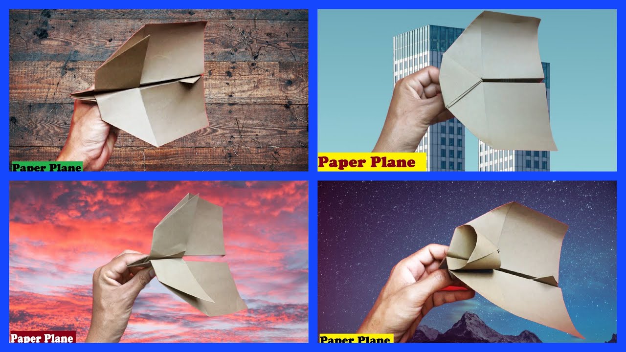 How to make the best 4 paper airplanes ever easy - YouTube