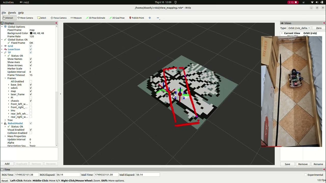 Robot mecanum Mapping using YDLidar X3Pro & Raspberry Pi4 on ROS2 - YouTube