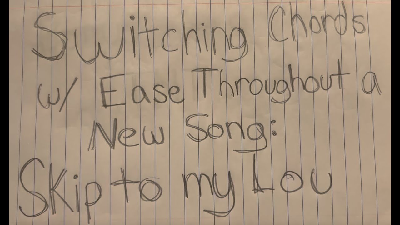 Guitar Lesson 7 - Switching Chords with Ease Throughout a New Song ...