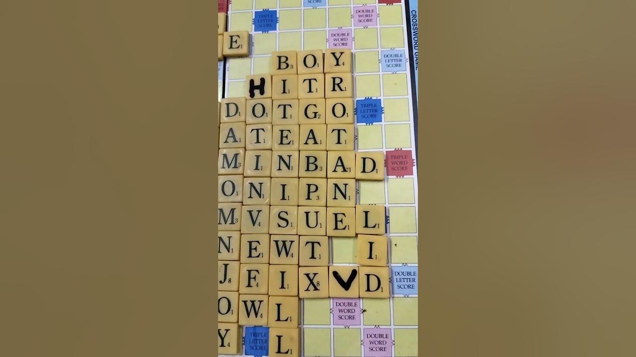 playing scrabble - YouTube