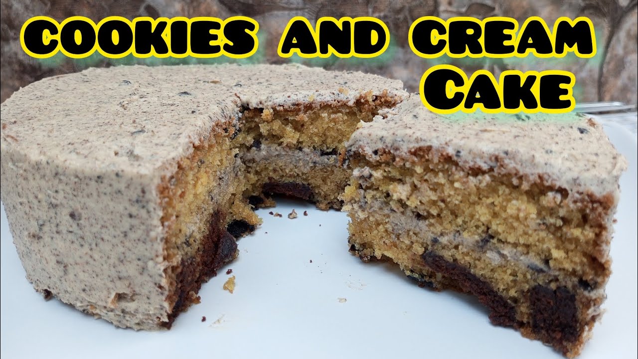 SUPER MOIST COOKIES AND CREAM CAKE RECIPE WITH MACHINE #mfalh # ...