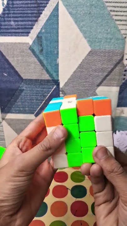 4x4 rubik's cube 1 dot solve #cube #cubingskits #kevinthecube #cubing #cubeart #cubelelo # ...