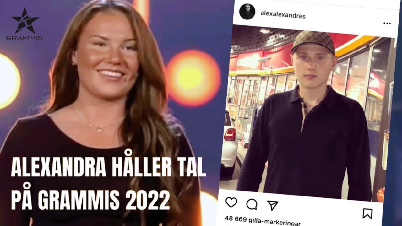 Einárs flickvän håller tal på Grammis 2022 - YouTube