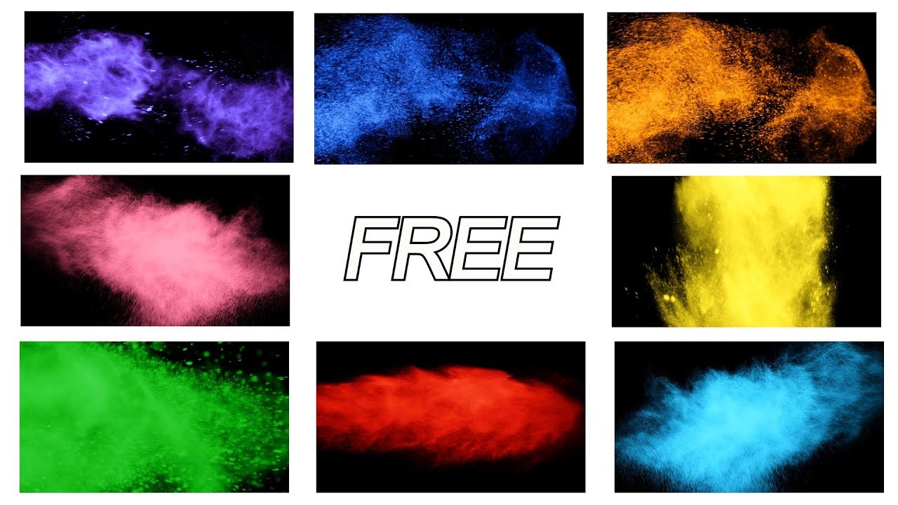 Free Powder Particle Effects - YouTube