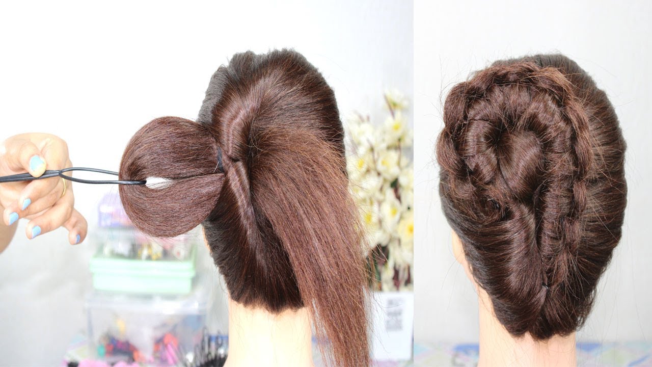 Easy French Bun Hairstyle French Roll French Twist Hairstyle New Hairstyle Cute