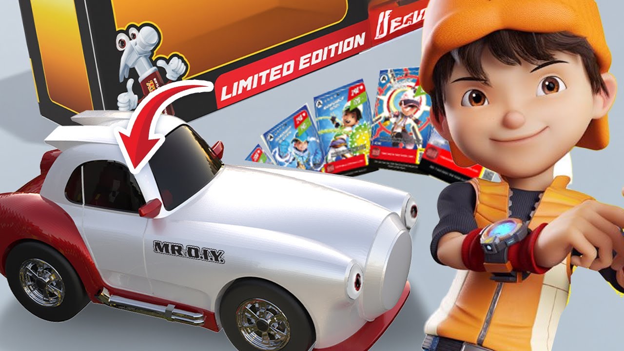Mr DIY ada kad BoBoiBoy dan mainan Kereta Limited Edition - YouTube