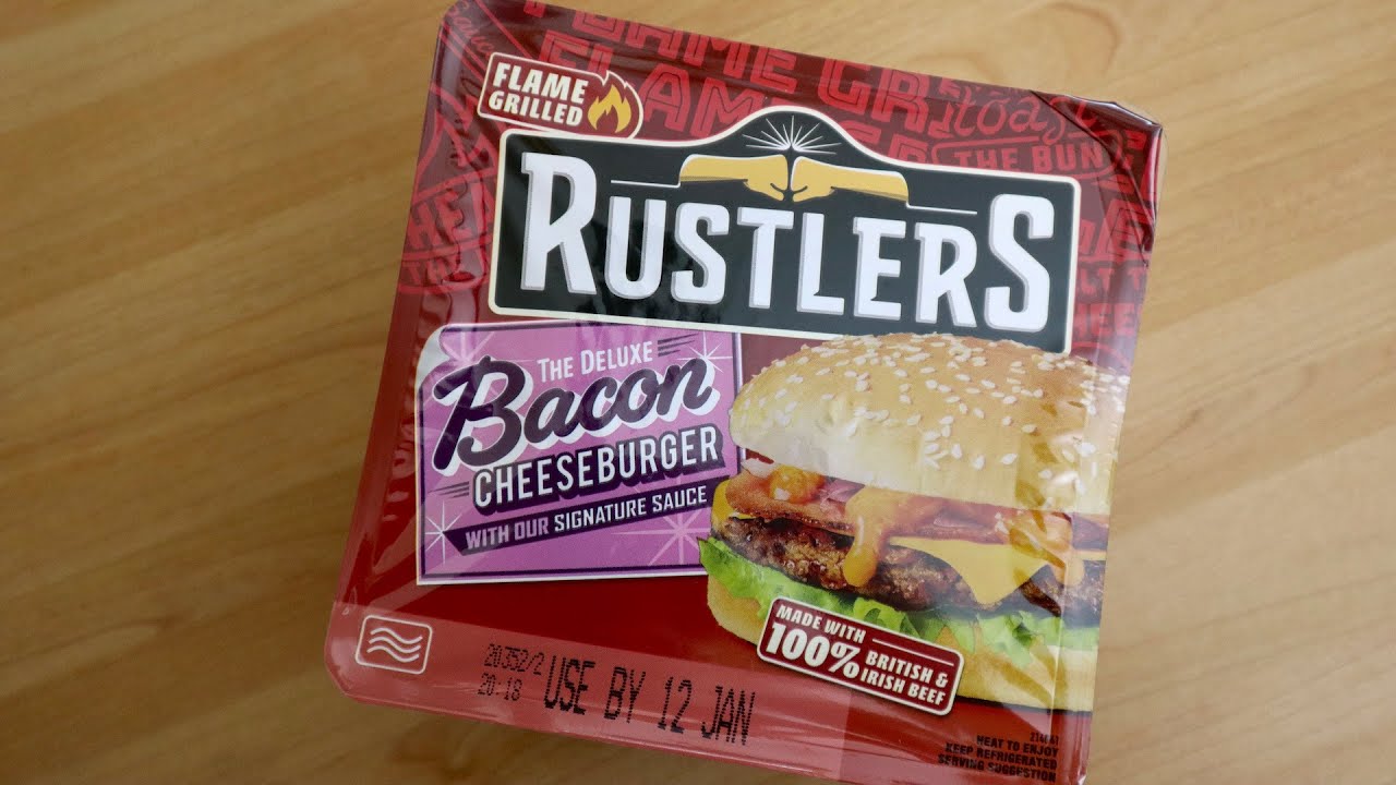 Rustlers - Deluxe Bacon Cheeseburger - Review. - YouTube