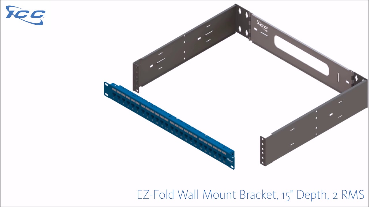 ICC EZ-Fold Wall Mount Hinged Bracket - YouTube