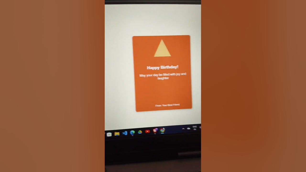 Birthday wishes using Html css to your friend - YouTube