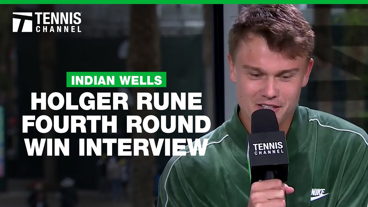 Holger Rune Satisfied with Big Win over Tsitsipas | 2025 Indian Wells ...