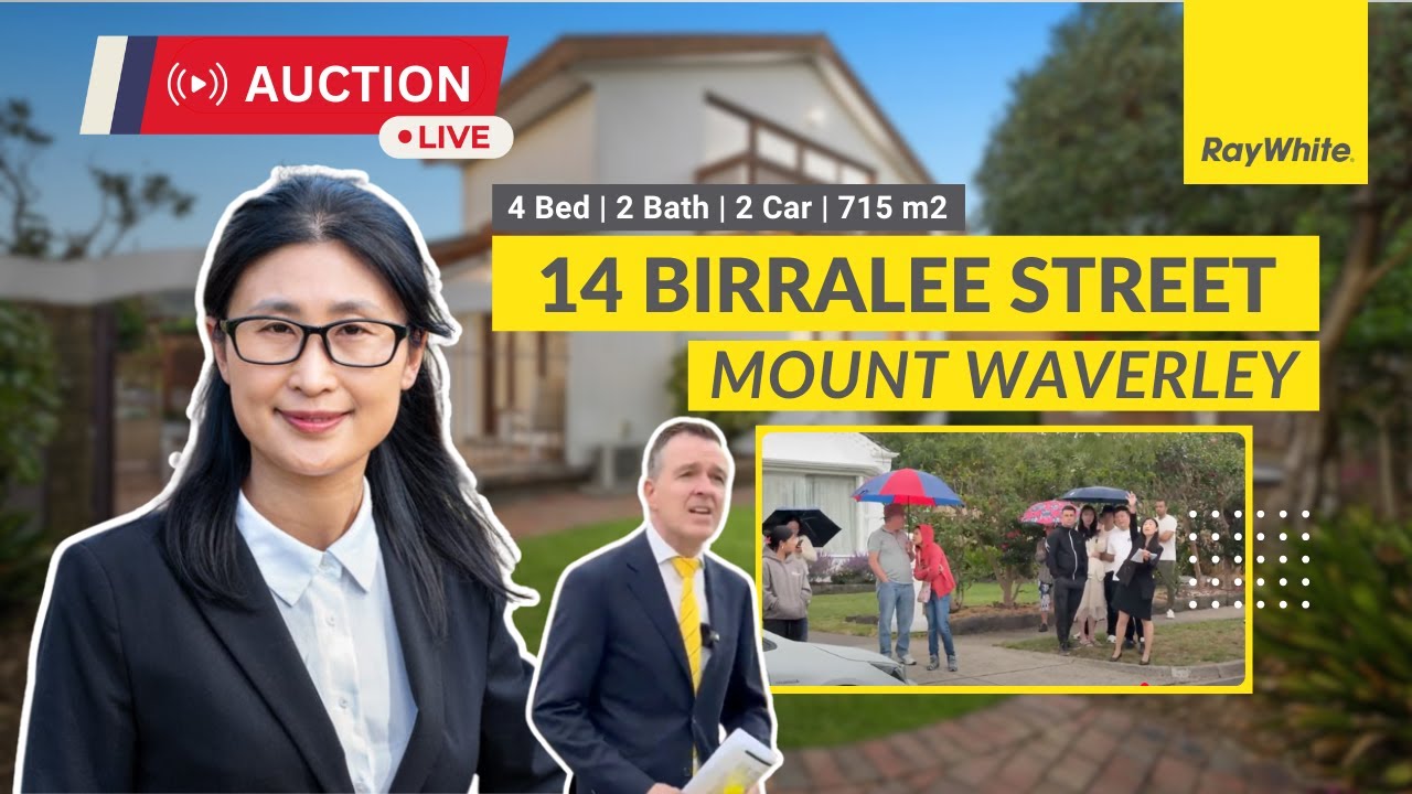 Live Auction @ 14 Birralee Street, Mount Waverley - YouTube