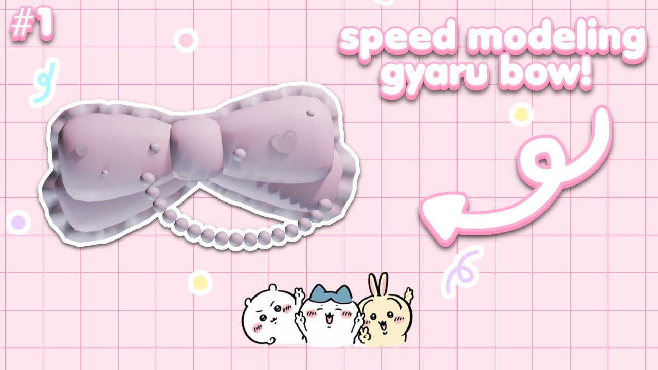 roblox gyaru hime bow ugc | speed model - YouTube