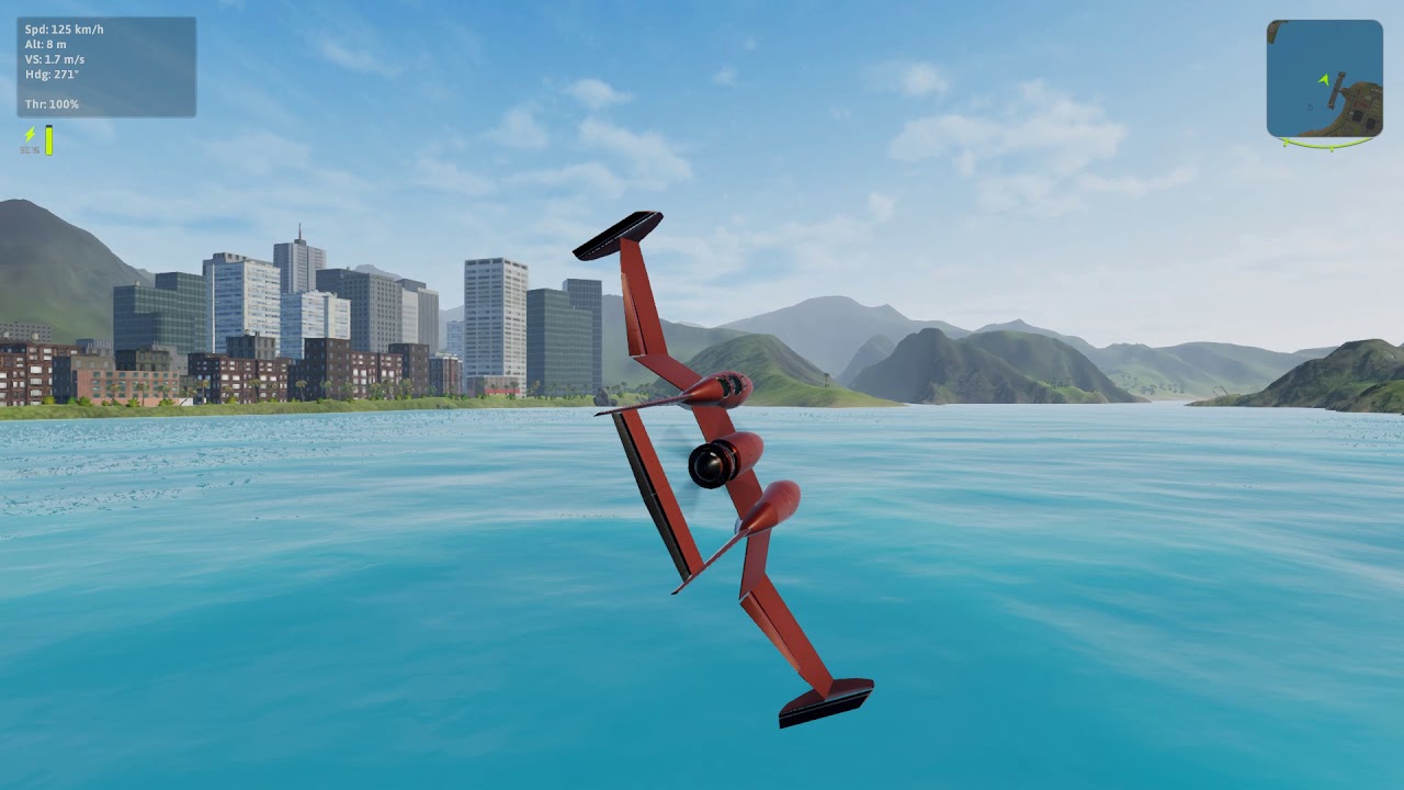 Balsa Model Flight Sim - Crimson Skies Peacemaker - YouTube