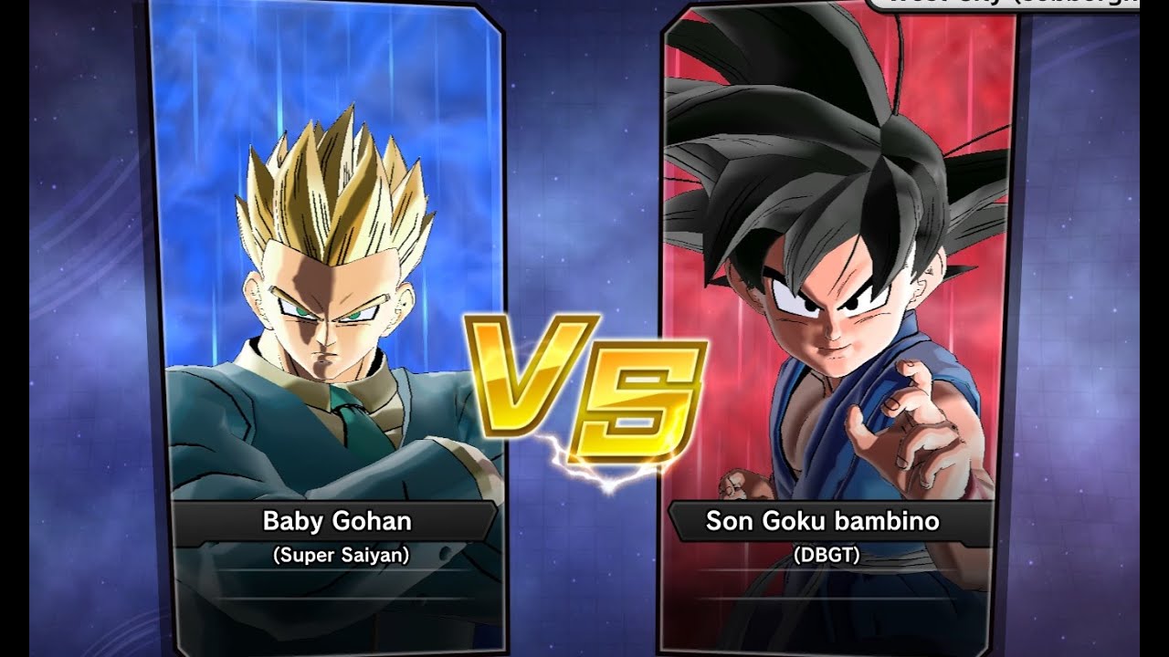Xenoverse 2 - Requested match (PC): Baby Gohan Super Saiyan vs Goku ...